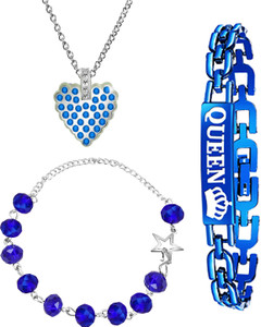 Alanswiss Alloy Blue, Silver Jewellery Set Price in India - Buy ...