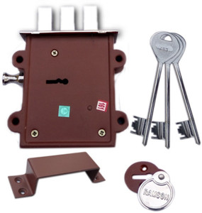 Ramson Dyna King 8 Levers 3 Keys Double Chal Door Inter Lock with a ...