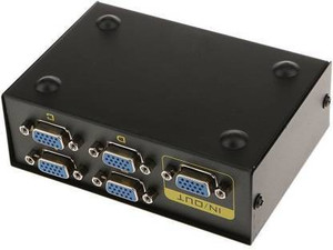 dhriyag 4 Port VGA Switch 4-Port High Resolution VGA Video Splitter ...