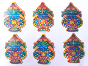 decocraft Kalash Floor Sticker Pack of 12 Price in India - Buy ...