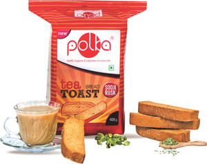Polka Pack Of 6 , Tea Toast , Sooji Rusk , 400X6 = 2400 Gm Elaichi ...
