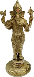 vinayakmoorti Brass Ganpati Bappa Standing Panchdhatu Ganpati Bappa ...