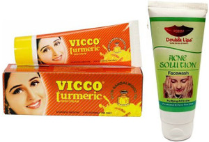 VICCO skin creem 15grm+acne solution100ml Price in India - Buy VICCO ...