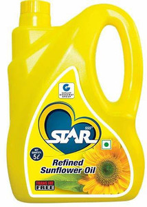 STAR 555 Refined Sunflower Oil, 5 LTR Sunflower Oil Can Price in India ...