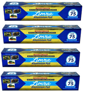 LIMRA Aluminium 300 mm Heavy Duty 75 Meter Pack Of 4 Aluminium Foil ...