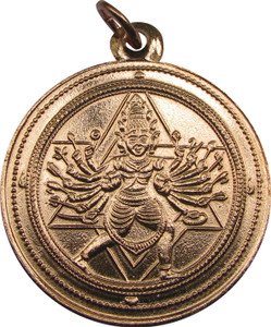 omkar Lord Sudarshana Chakra With Sudarshana Yantra Kavach Locket ...