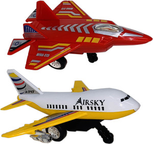 Giftary Set Of 2 Small Size Made Of Plastic Indian Replica Mini Fighter ...