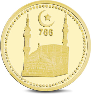 jplonkar Gold coin 10 gm Mecca Madina 24 (995) K 10 g Gold Coin Price ...