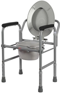 VISSCO Comfort Folding Commode Without Castors Commode Chair Price in ...