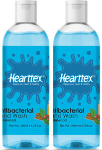 Hearttex Combo of 2 Anti Bacterial Hand Wash Liquid for Soft Protecting ...