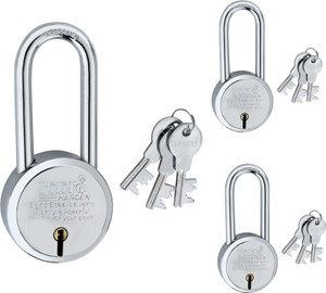 Hilife Long Shackle Padlock 65 MM 8 Lever Double Locking Mechanism ...