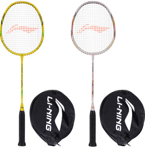 LI-NING XP 2020 Yellow, White Strung Badminton Racquet - Buy LI-NING XP ...
