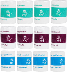 NATURE SKY Tissue Roll, 150 Pulls per Roll, 2 Ply, Pack of 12 Rolls ...