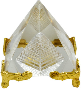 AFH Crystal Products Vastu / Feng Shui Crystal Pyramid For Positive ...
