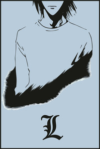 Death Note Anime Poster | Main Character | L 24 | (12x18) inches | 300 ...