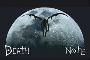 Death Note Anime Poster | Shinigami Flying to The Moon 42 | (12x18 ...