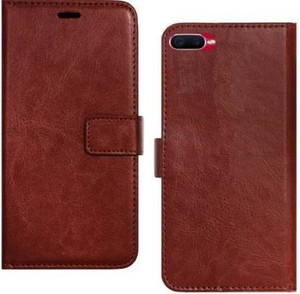 SR SUPPERFAST Flip Cover for Realme C2, Oppo A1K (Brown, Shock Proof)df ...