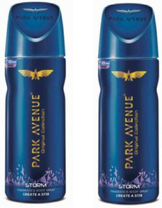 PARK AVENUE Storm Deodorants 150 Ml*2 Pcs Body Spray - For Men & Women ...