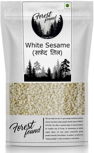 FOREST FOUND Organic White Sesame Seeds, Safed Till | Rich In Fiber ...