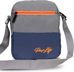 Buy Pro Life Men Orange, Blue, Grey Sling Bag Orange, Blue, Grey Online ...
