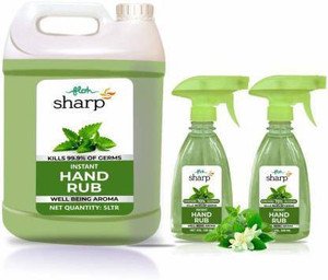 Floh 5 Liter 70 % IP ALCOHOL liquid 5 ltr Can Can with (500mlx2) Hand ...