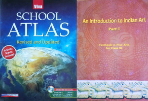 Viva School Atlas & Ncert An Introduction To Indian Art Class 11 (Combo ...