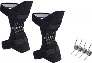 KAMALY spring loaded Leg knee support- power stabilizer pads (1 extra ...