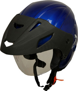 Rotomac Metallic blue Open Face ISI Motorbike Helmet - Buy Rotomac ...