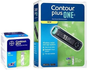 Contour PLUS ONE 20 STRIPS Glucometer Price in India - Buy Contour PLUS ...