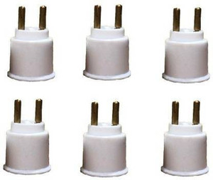 MOONZA E27 to 2-Pin Socket Holder Light Bulb Adapter Plastic Light ...