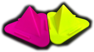 Technoseed Triangle Pyramid Shape Mobile Stand Pack of 2 Multicolor ...