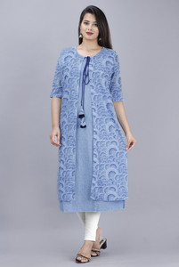 MARUTI HANDICRAFTS Women Ethnic Dress Light Blue Dress - Buy MARUTI ...
