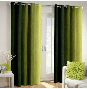 Styletex 151 cm (5 ft) Polyester Semi Transparent Window Curtain (Pack ...