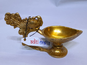 aditicrafts Panchdhatu Diya Brass Diya For God Puja Brass Brass Table ...