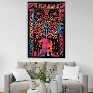 Varadvinayak Handicrafts Poster 40 X 30 Inches Good Luck Tapestry Tree ...