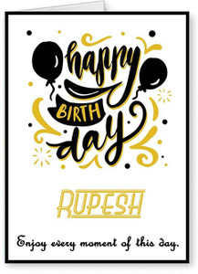 Midas Craft Happy Birthday Rupesh ….03 Bithday Message Greeting Card ...
