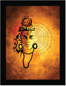Rainbow Arts Framed Shiva Painting for Home and Wall Decor - Bholenath ...