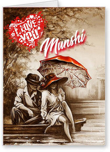 Midas Craft I Love You Munshi ….02 Gift Romantic Message Greeting Card ...