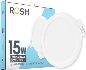 Rosh Rechargeable Round Down Light 15W 6500 Recessed Ceiling Light ...
