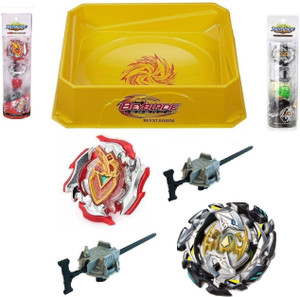 CrazyBuy Big Beyblade Stadium with B-105 Z Achilles.11.Xt & B-106 Zet ...