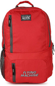 FLYING MACHINE Men Brand Logo Backpack 30 L Laptop Backpack Red - Price ...