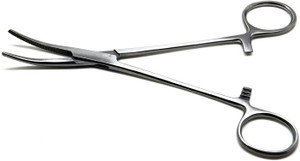 BSI ARTERY FORCEPS CURVED 8 INCH MEDICAL GRADE 410 STANLESS STEEL MATT ...