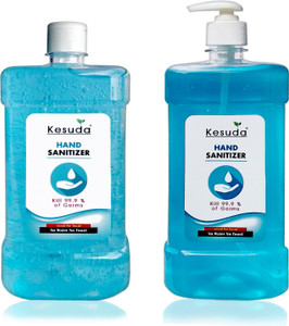 KESUDA 1 Liter hand sanitizer GEL with Flipflop cap and 1 liter hand ...
