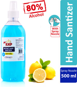 kmp Instant Spray Cap Bottle (500 ml) Sanitizer Spray Pump Dispenser ...