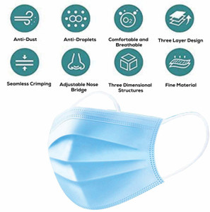 Overlap OVERLAP Mask 5 Surgical Mask With Melt Blown Fabric Layer Price ...