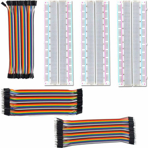 SPECTRACORE 3 Pack Solderless Plug in Breadboard with 3 Pack Jumper ...