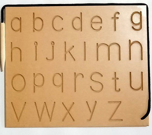 jaraglobal Small ABCD Alphabet Writing Practice Wooden Boards - Write ...