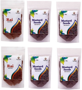 Jioo Organics Rai (Kanji Rai) and Mustard Seeds (Kali Sarson) - (Pack ...