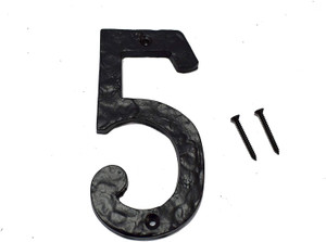 Wigano Cast Iron Stylish House Hotel Door Number Hollow Numerals 5 ...