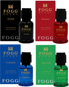 FOGG Scent CZAR, SULTAN, PRINCE & TYCOON 4N X 15ml Deodorant Spray ...